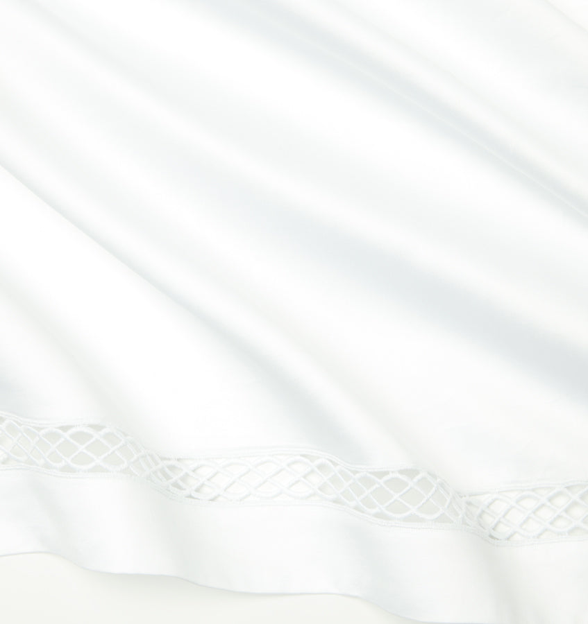 Ornato Pillowcases - Luxury White Sateen Pillowcase | SFERRA