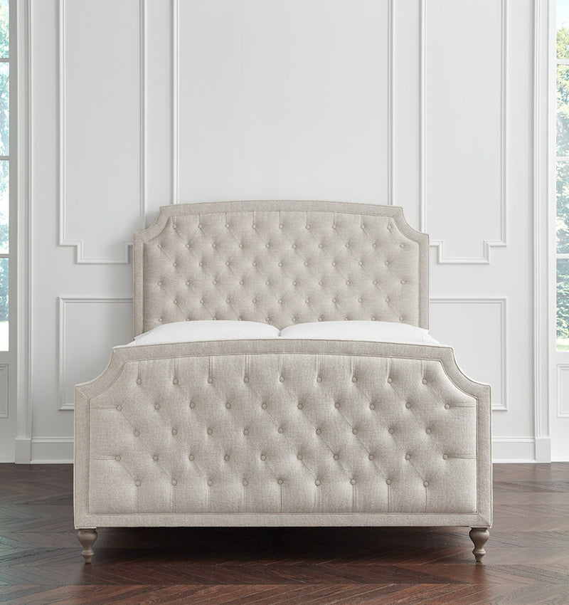 Ashville Upholstered Bed with Footboard | SFERRA