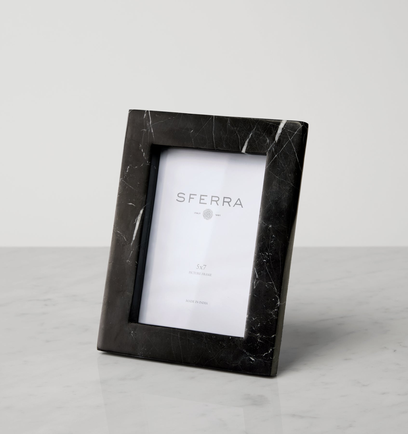 Marquina Frame - Black Marble Picture Frame | SFERRA