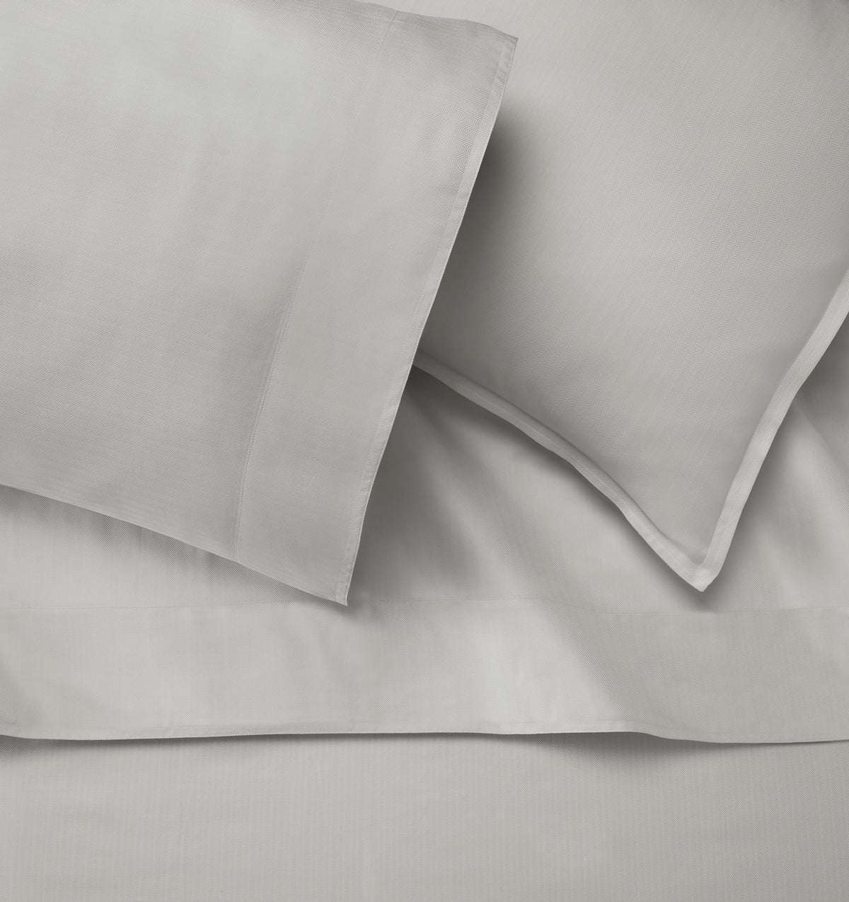 Tesoro Flat Sheet - Luxury Herringbone Sheets | SFERRA