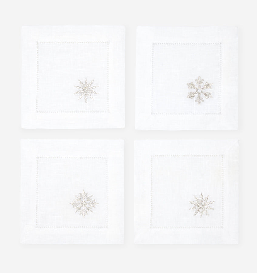 Fiocco Cocktail Napkins - Linen Cocktail Napkins | SFERRA