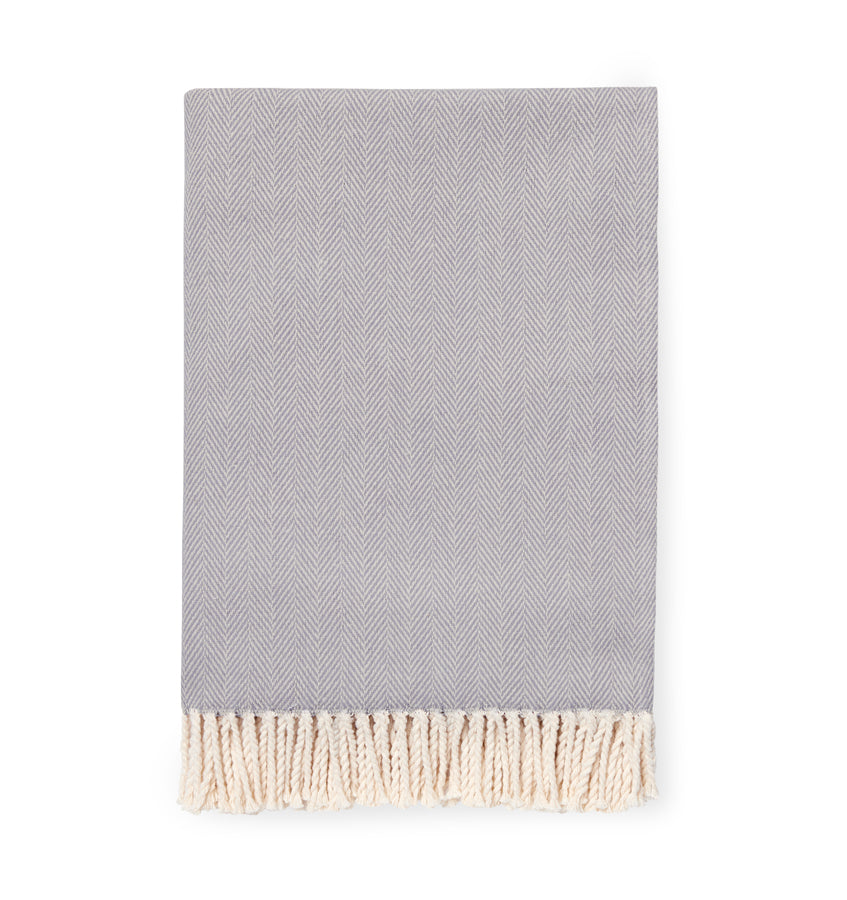 Celine Throw - Herringbone Cotton Throw Blanket | SFERRA